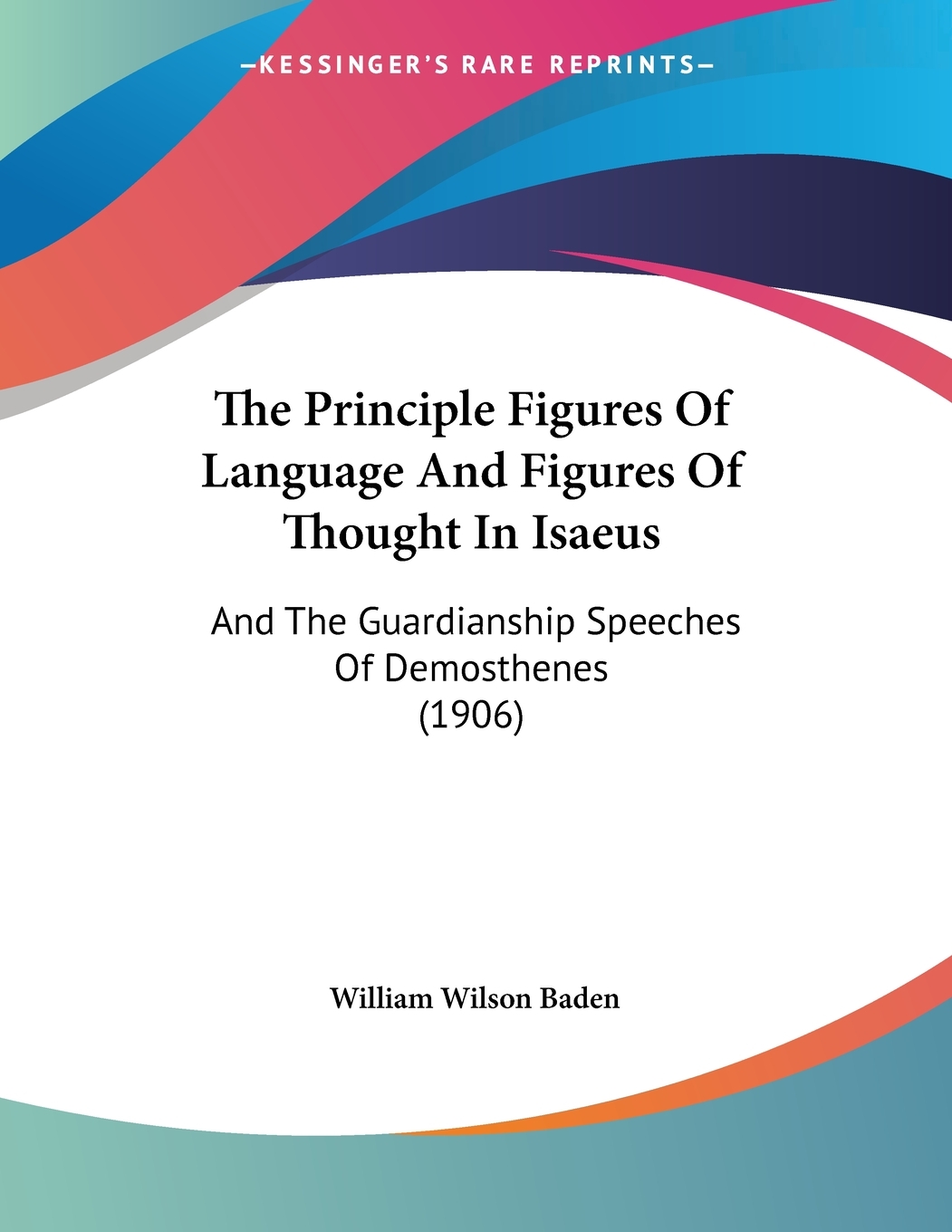 Buy The Principle Figures Of Language And Figures Of Thought In Isaeus
