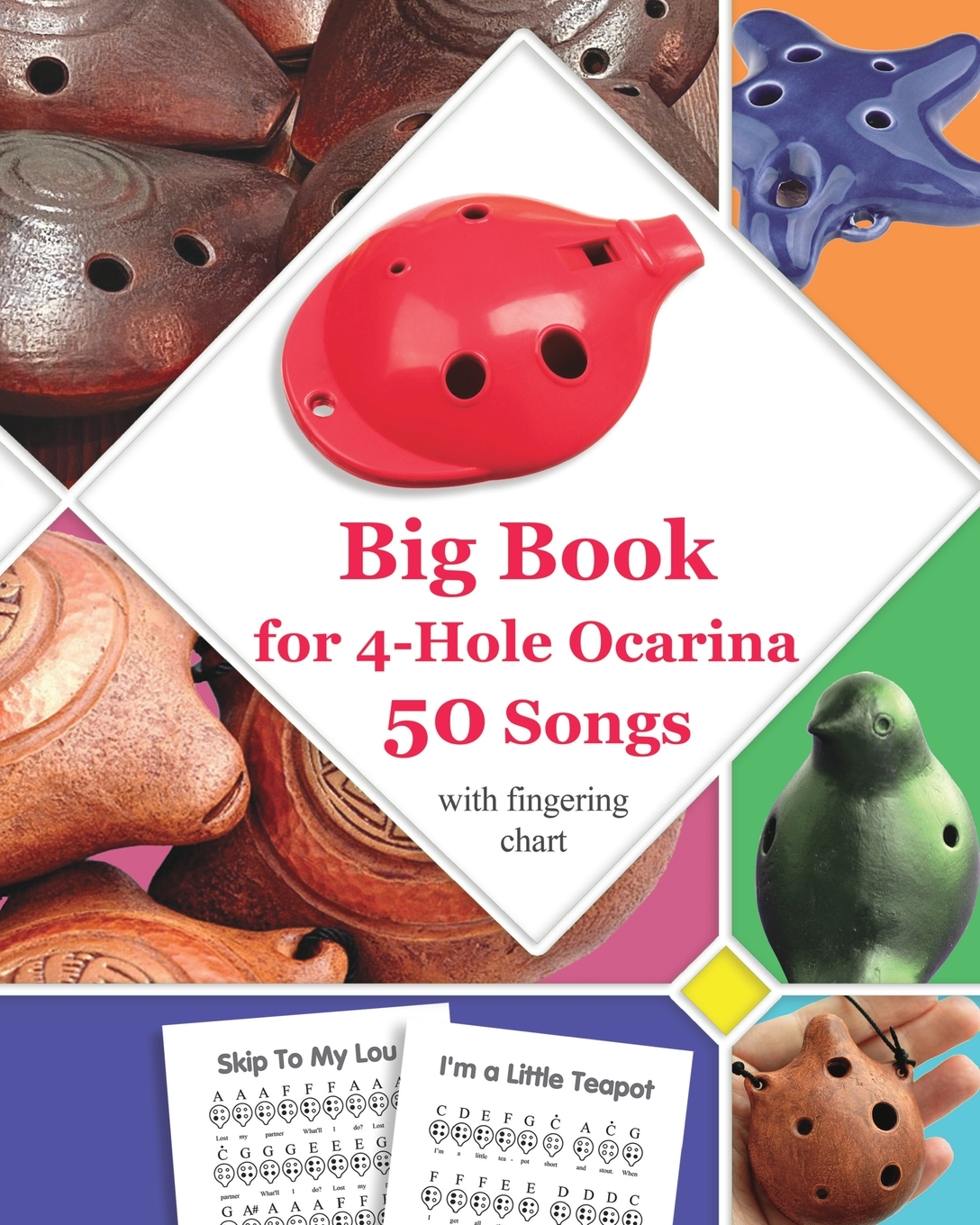 Buy Big Book for 4-Hole Ocarina - 50 Songs with Fingering Chart